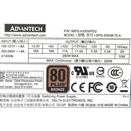 300w DPS-300AB-70 a advantech IPC-610G 610L 510 IPC-6606 6608 - Fuente ...