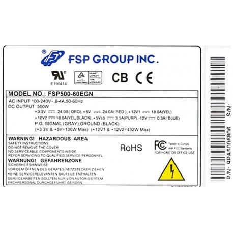 FSP Group Inc FSP500-60EGN 9PA5006102 500W - Alimentazione elettrica