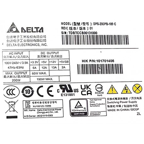Delta DPS-200PB-189 c DPS-200PB-189C 101701406 - Power supply