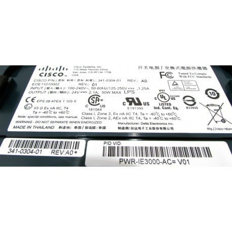 Cisco IE-3000 PWR-IE3000-AC 341-0304-01 - Power supply