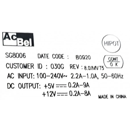 AcBel SG8006 030G 800w Dell powervault acbel PV114X - Computer, server ...