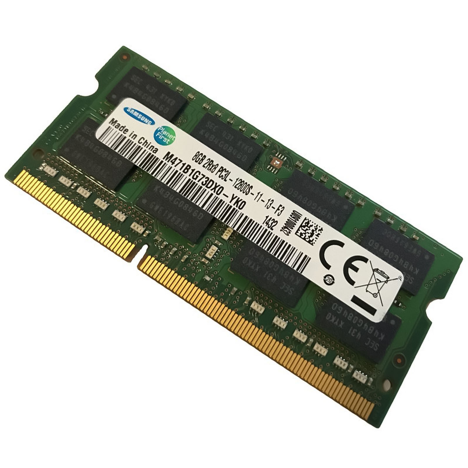 Samsung 8GB 2RX8 PC3L 12800S 11 13 F3 M471B1G73DX0 YK0 Geheugen Ram Samsung 8GB 2RX8 PC3L 12800S 11 13 F3 M471B1G73DX0 YK0 Geheugen Ram