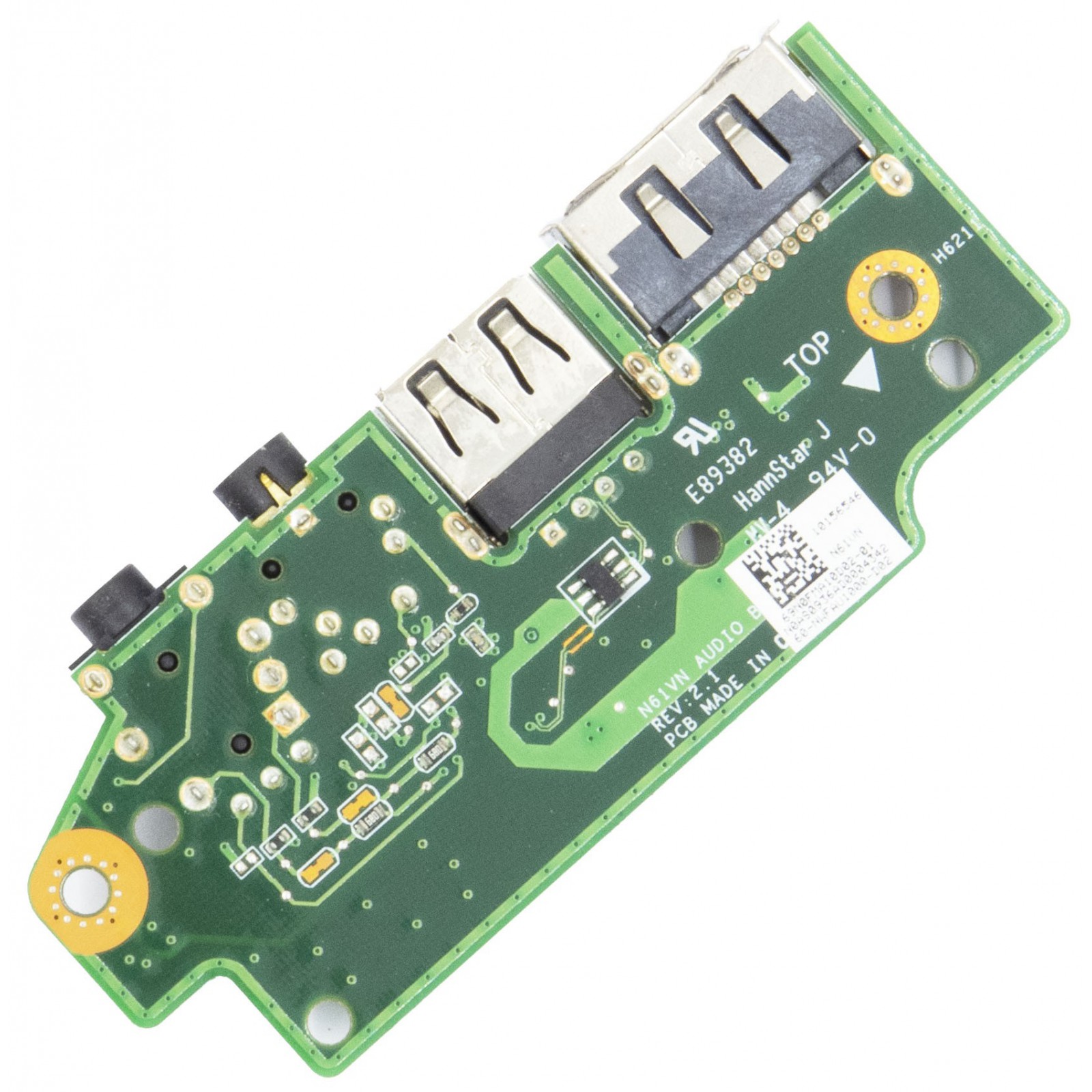 N61VN audio board rev 2.1 - Connecteur usb & jack audio