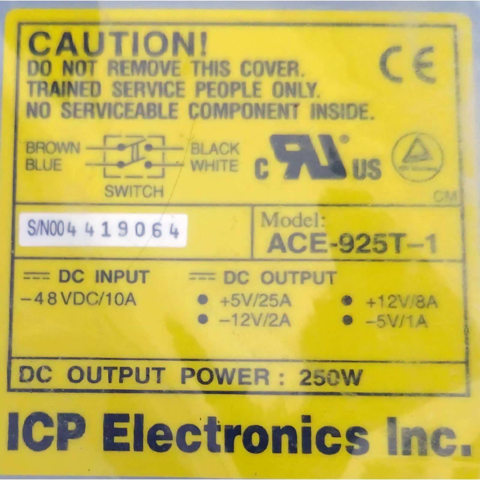 ICP ACE-925T-1 250w ACE-925T - Alimentation