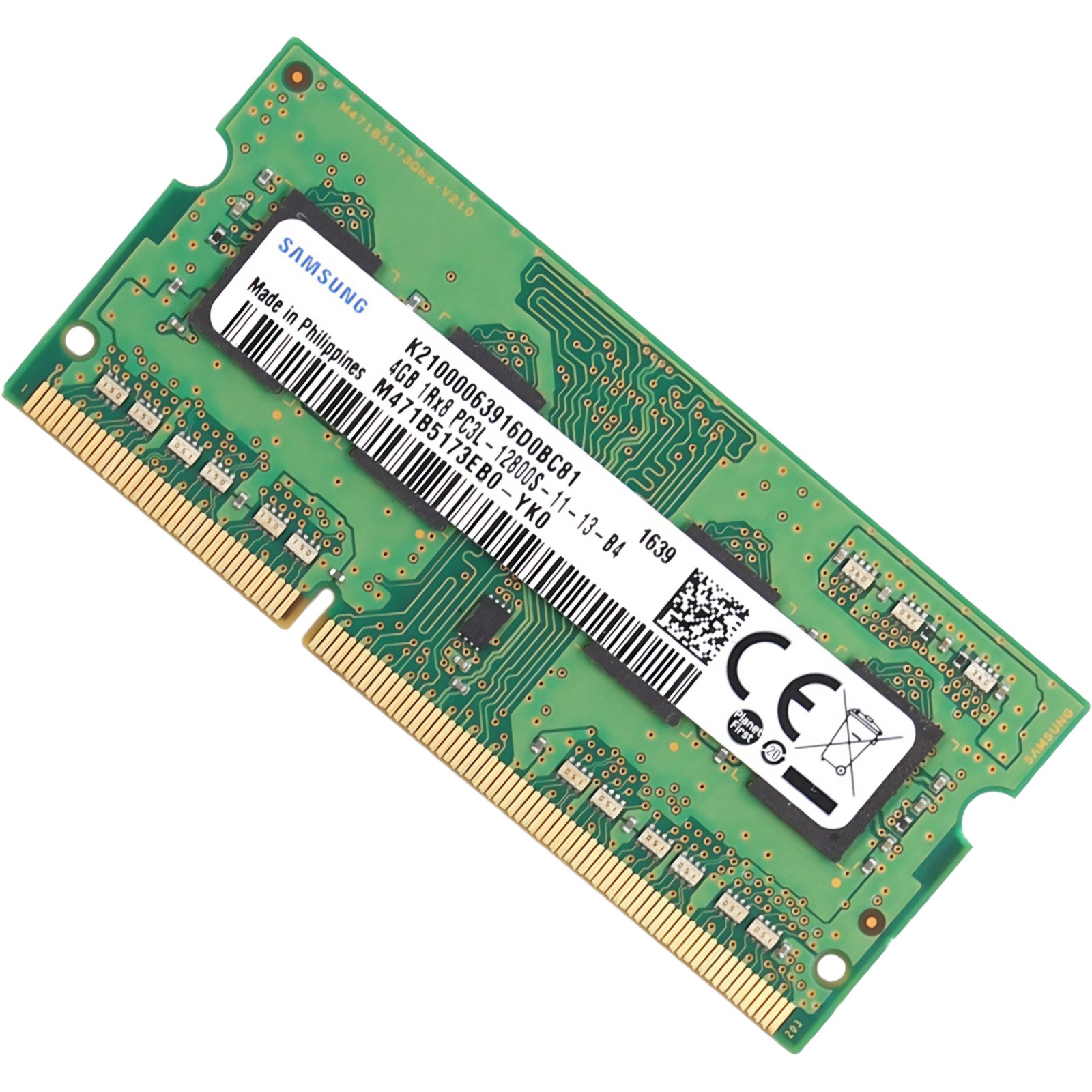 M471B5173EB0-YK0 Samsung PlanetFirst™ 4GB 1Rx8 PC3L-12800S-11-13-B4 ...