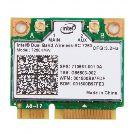 Wifi Card For PC Intel 7260NGW Dual Band Wireless-AC 7260 802.11ac ...
